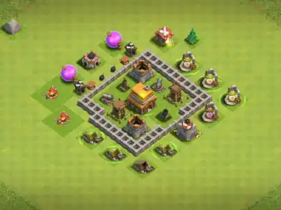 COC Bases: TH4 Layouts Hub (All Base Types)