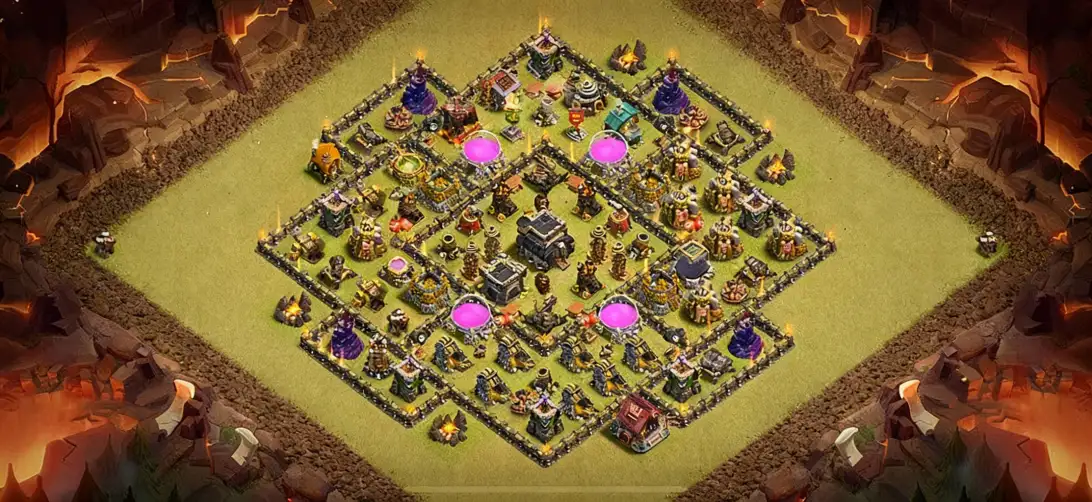 COC Bases: TH9 All Layouts (War, Farming, Defense & More)