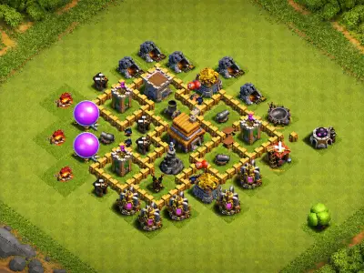 COC Bases: TH5 All Layouts (War, Farming, Defense & More)