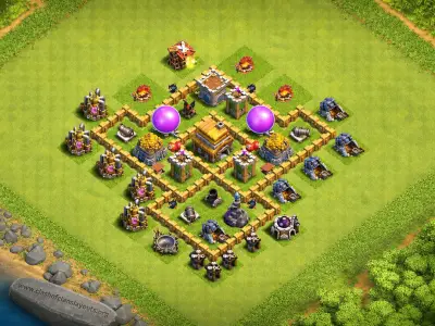 COC Bases: TH5 All Layouts (War, Farming, Defense & More)