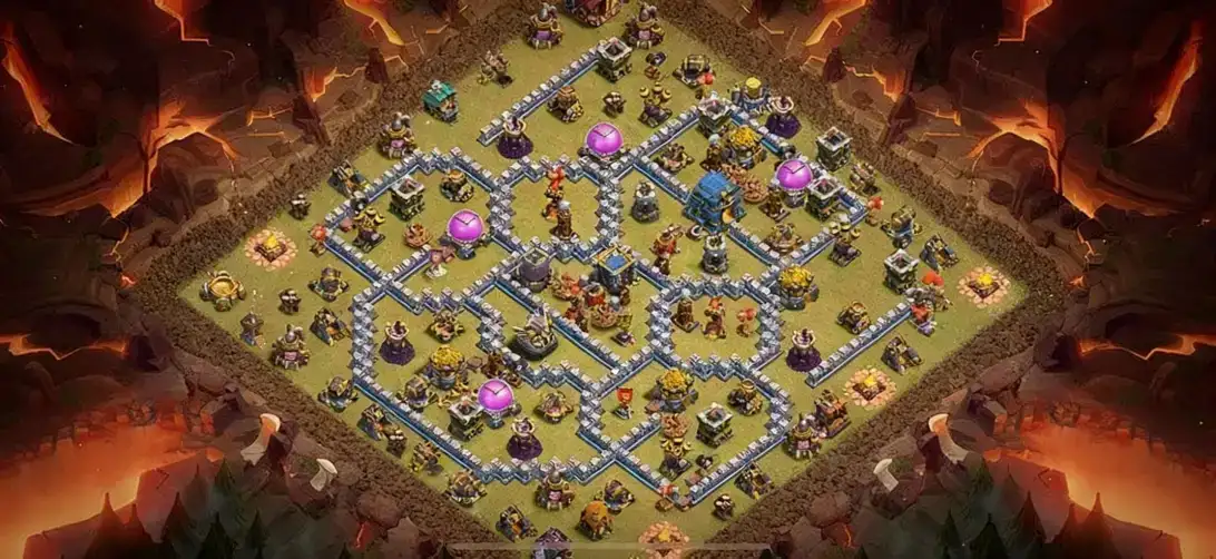 Best TH12 War Coc Layout | Anti Air / Electro Dragon Moon Glasses